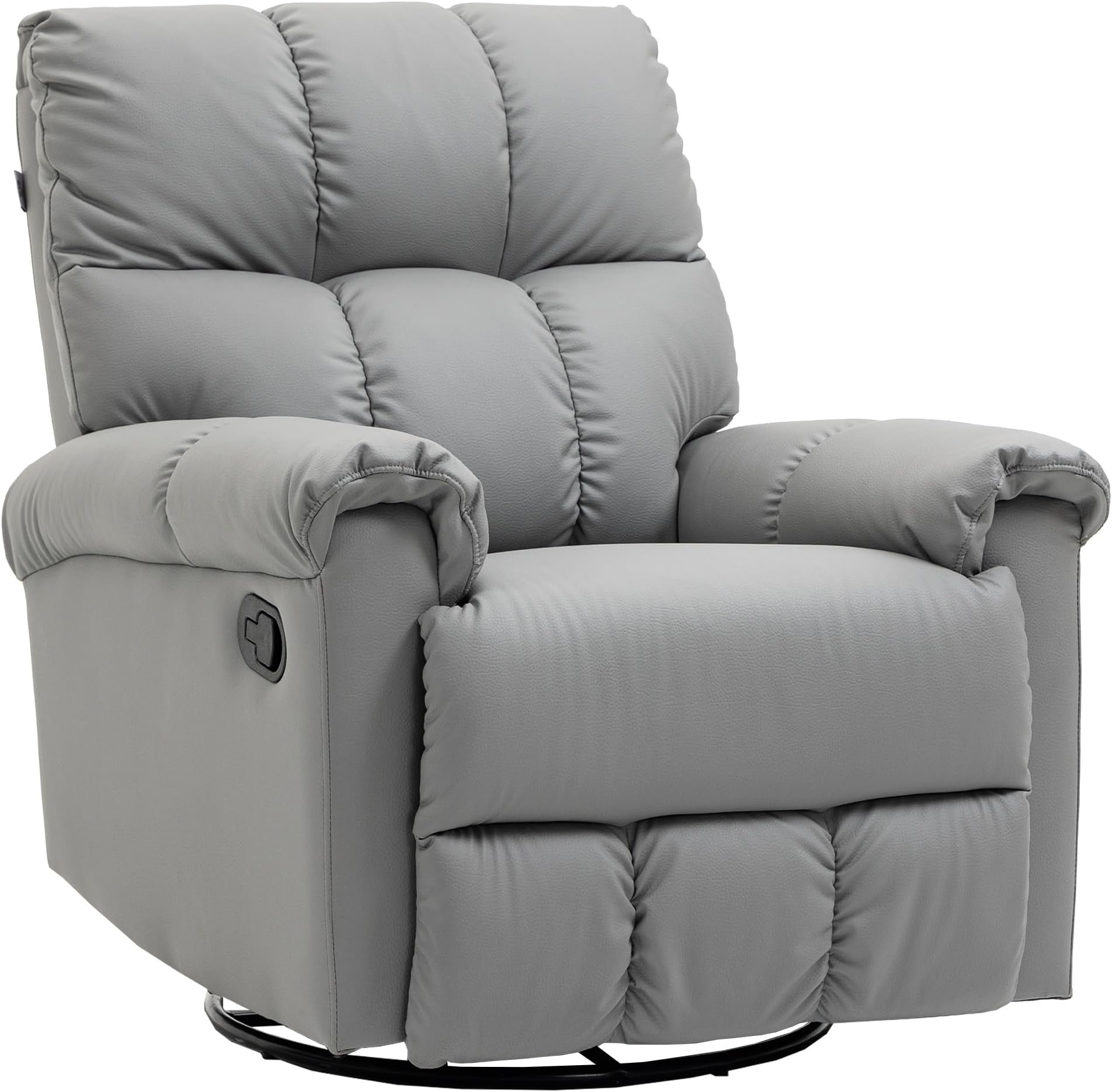 Amazon.com: HOMCOM Rocker Recliner Chair with Overstuffed Back and Seat ...