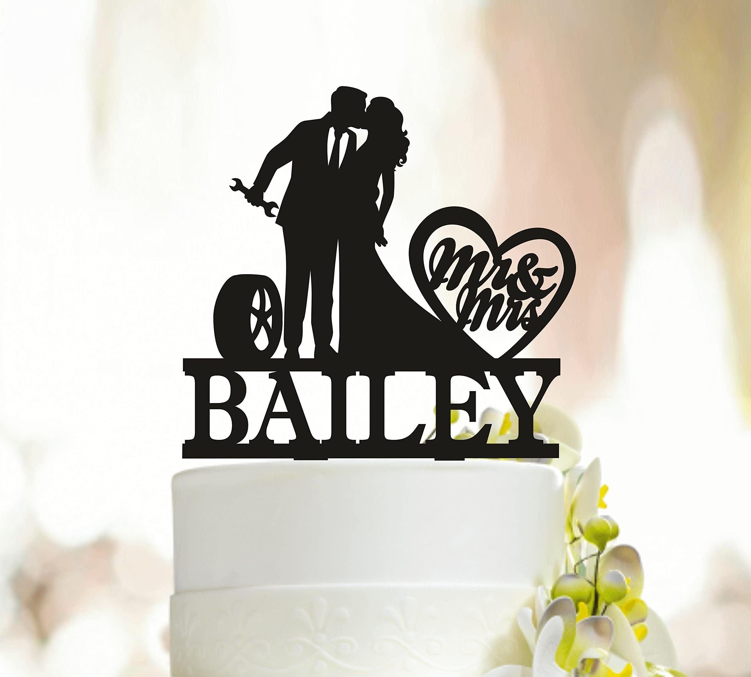 Mechanic Wedding Cake Topper