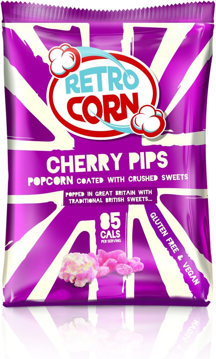 RetroCorn Popcorn Cherry Pips 120g : Amazon.co.uk: Grocery
