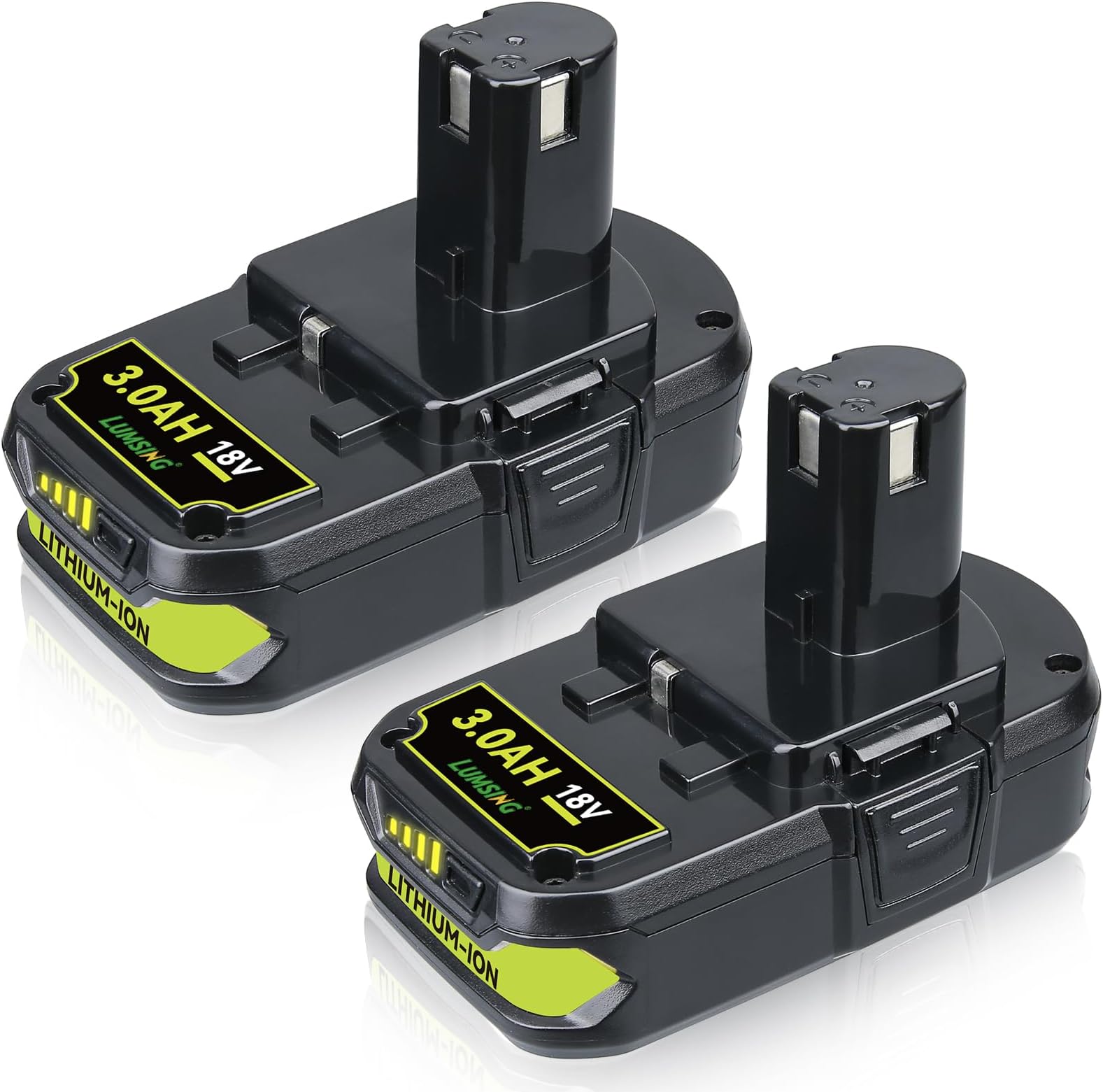 Amazon.com: LUMSING 2Pack P102 3.0Ah 18V Lithium-Ion Replacement for ...