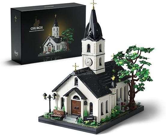 Amazon.com: Nifeliz Church Building Set for Adults, Vintage Countryside ...