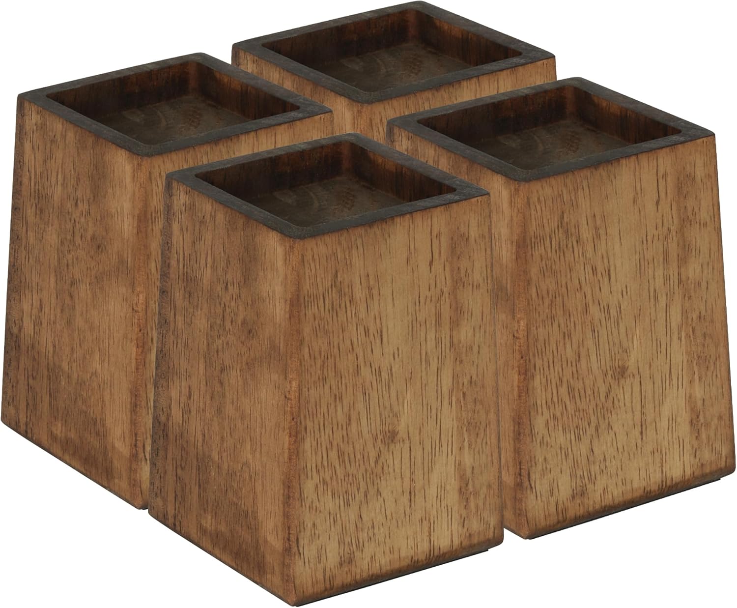 Amazon.com: TQVAI Wood Bed Risers - Supports up to 2200 lbs - Heavy ...