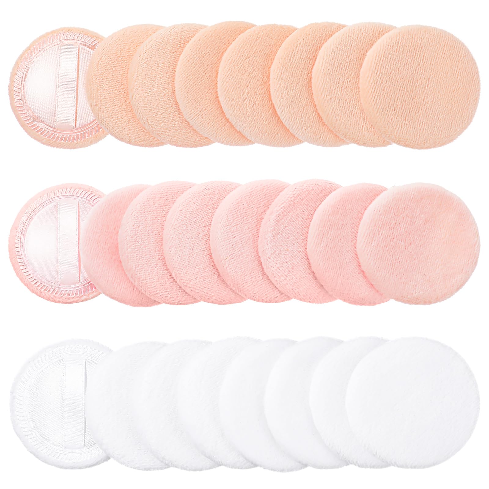Amazon.com: Dimeho 24Pcs Powder Puff, Round Face Body Powder Puffs ...
