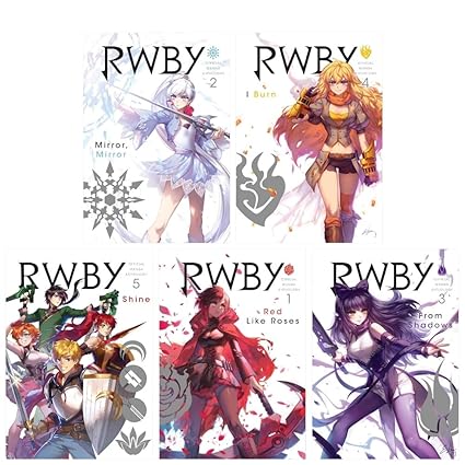 Rwby Official Manga Anthology Vol 1-5 Books Collection Set: Monty Oum ...