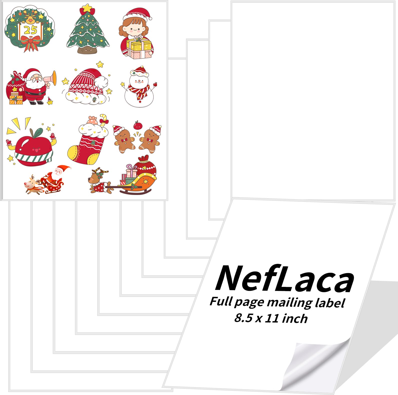 Snapklik.com : Mailing Label,Address Labels 1-UP,NefLaca White Shipping ...