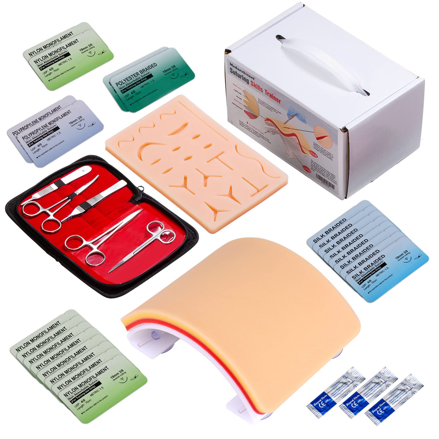 Medarchitect Premium Suturing Skill Trainer Including DIY Incision ...