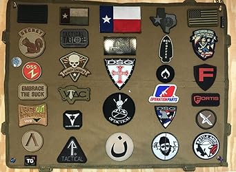 Amazon.com: 14er Tactical Patch Display | Panel Board, Collection Holder | Ballistic Backing ...