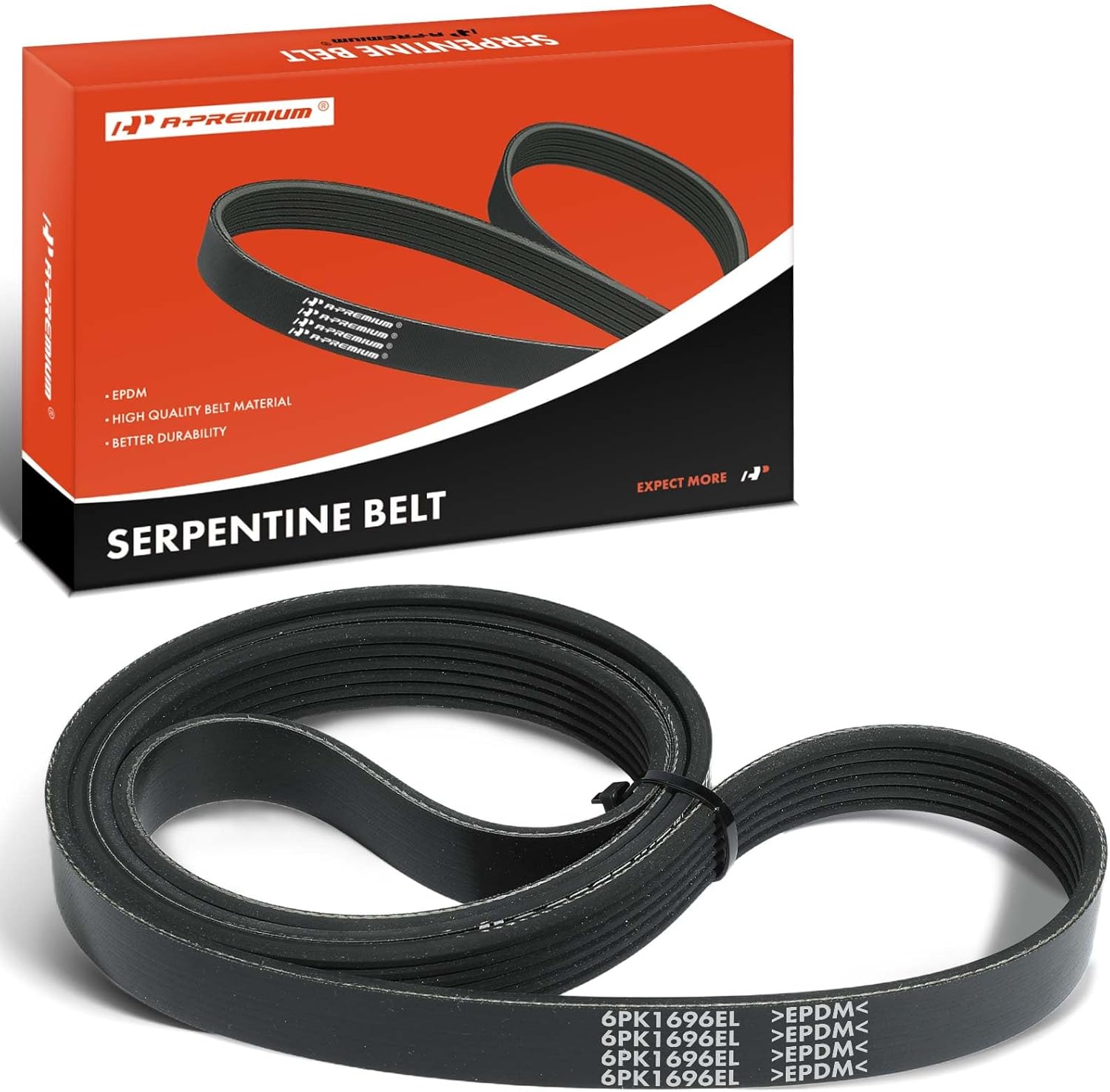 Amazon.com: A-Premium 66.755 inch 12669858 Stretch Fit V-Ribbed ...