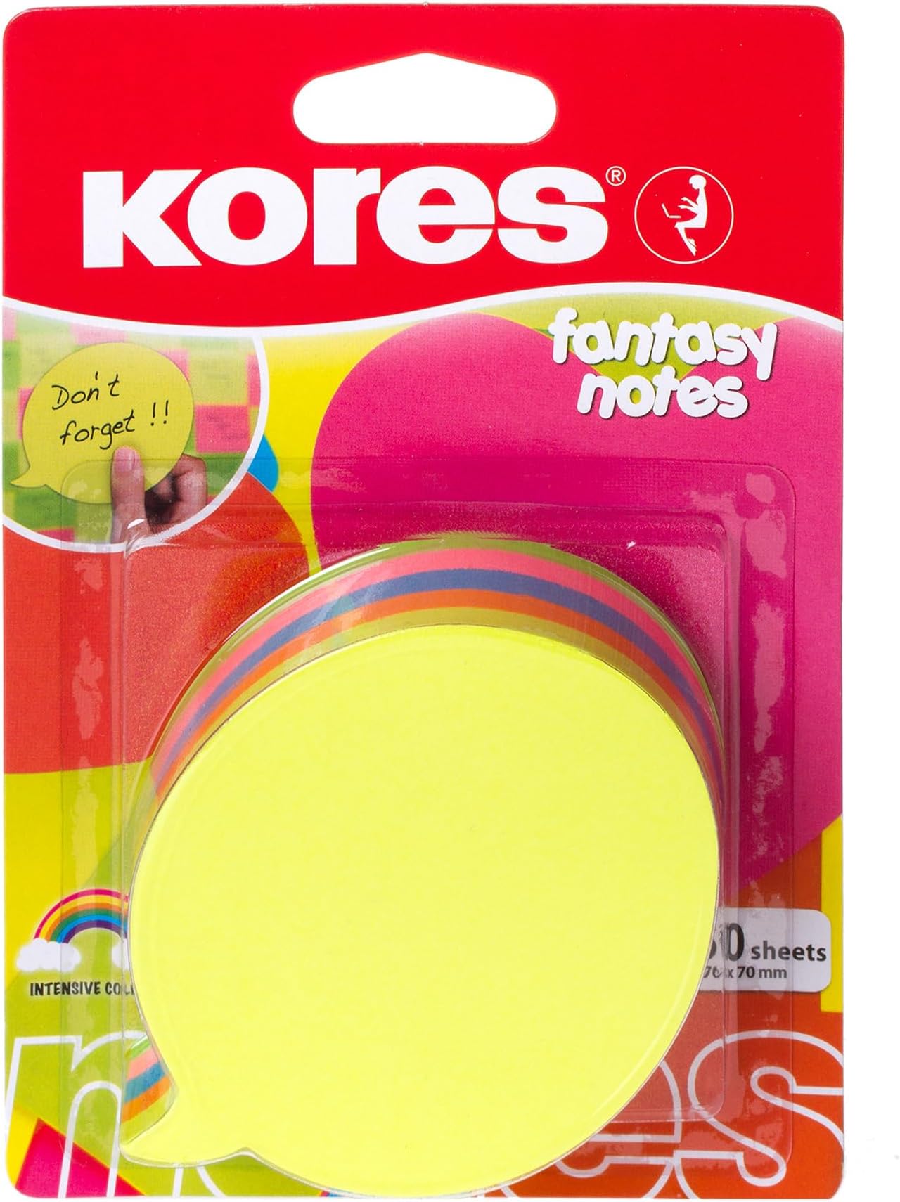 Early Buy 3x3 Bubble Shape Sticky Notes with 8 Color Self-Stick Notes 8 ...