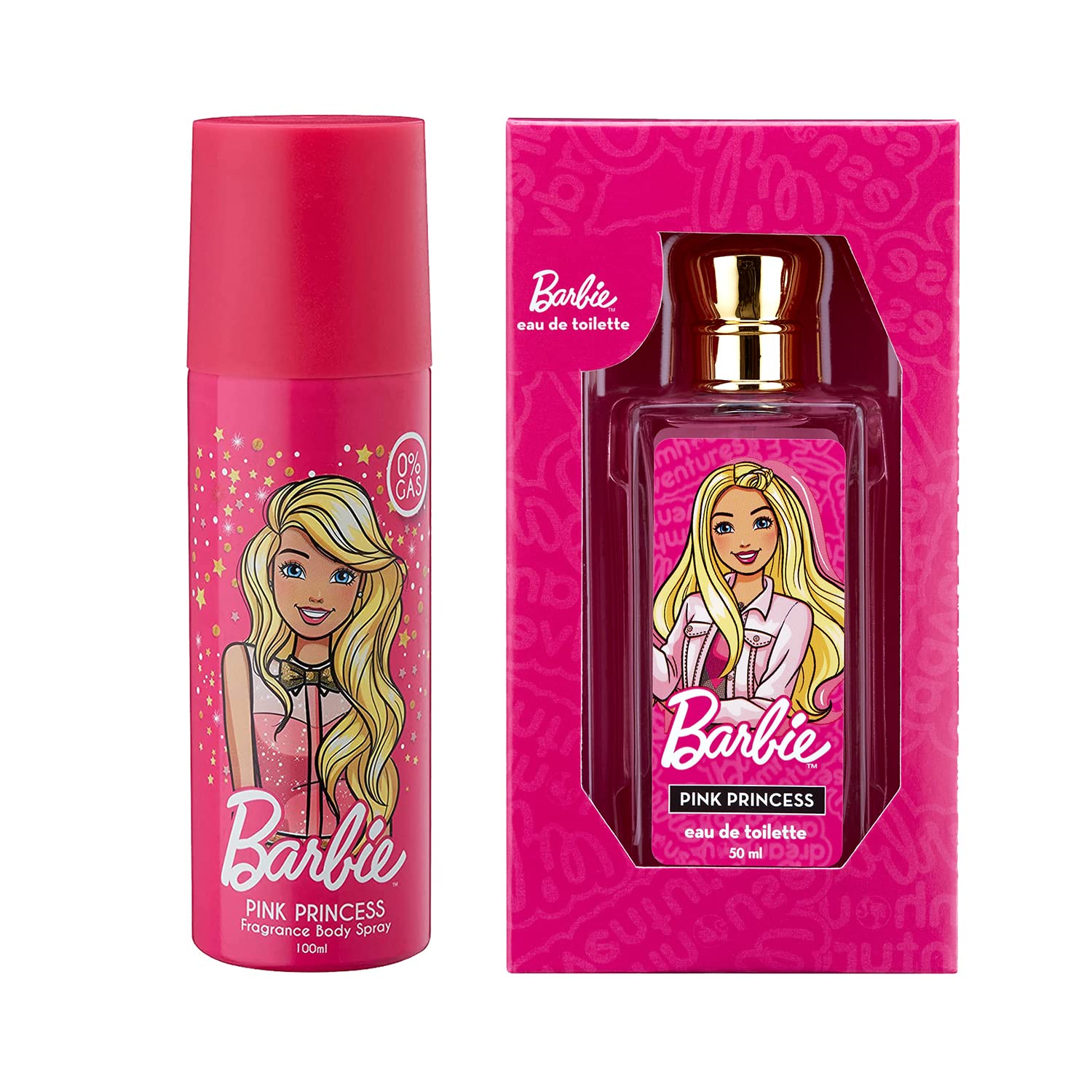 Buy Barbie Pink Princess Fragrance Set For Girls : Fragrance Body Spray ...