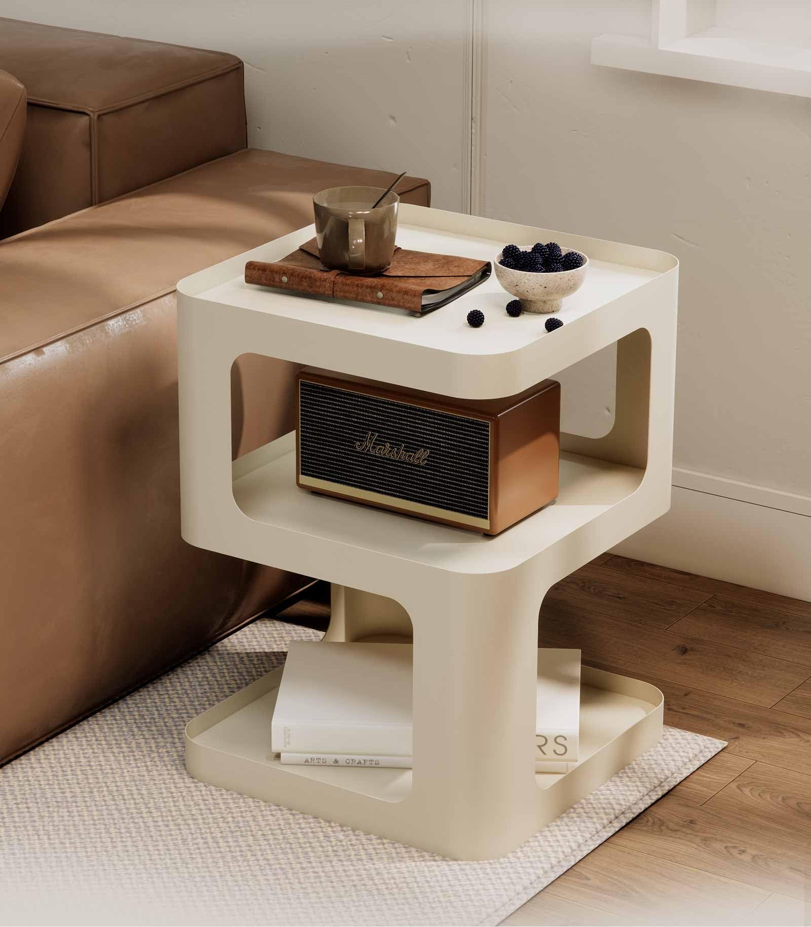 Amazon.com: LeisureMod Danbury Modern Vanity Side Table, White : Patio ...