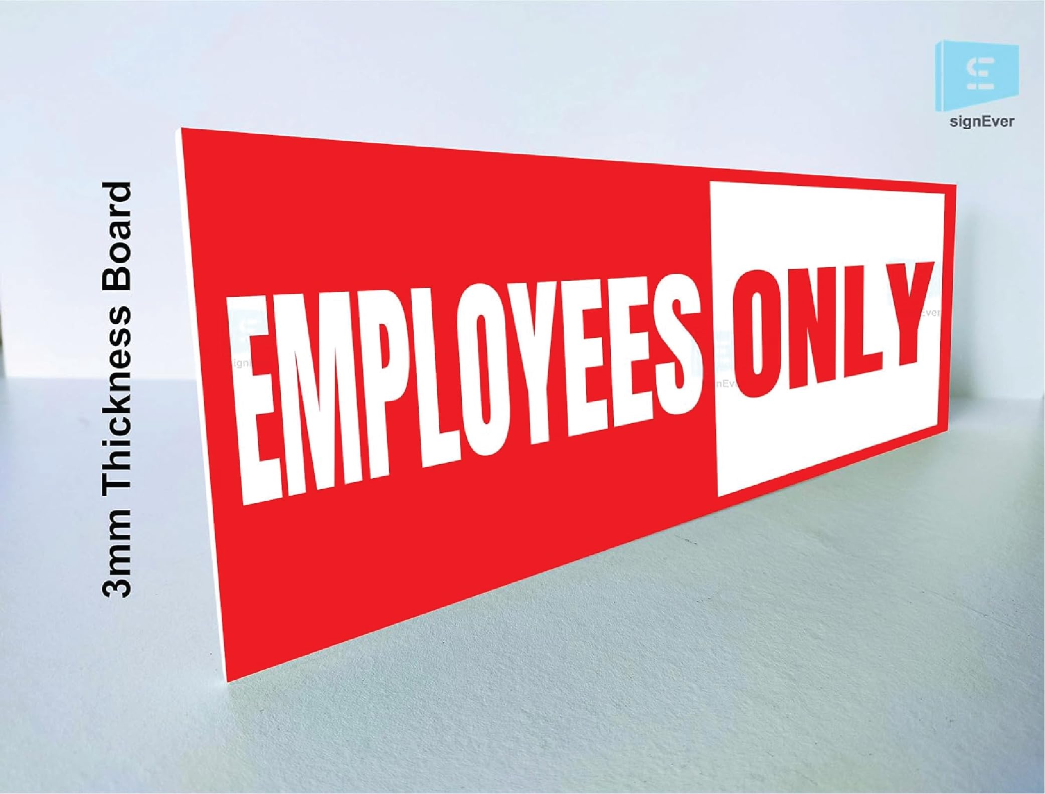 Buy SIGN EVER Employees Only Sign Board For Office Bank Factory ...
