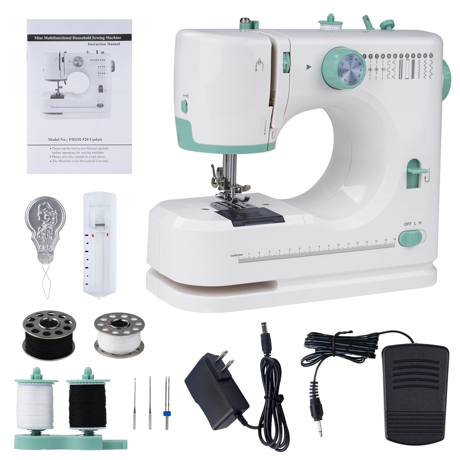 Amazon.com: Sewing machine,sewing machine for beginners,Double needle ...