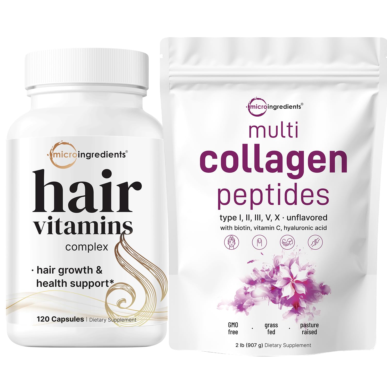 Amazon.com: Micro Ingredients Multi Collagen Protein Powder 2 Pounds ...