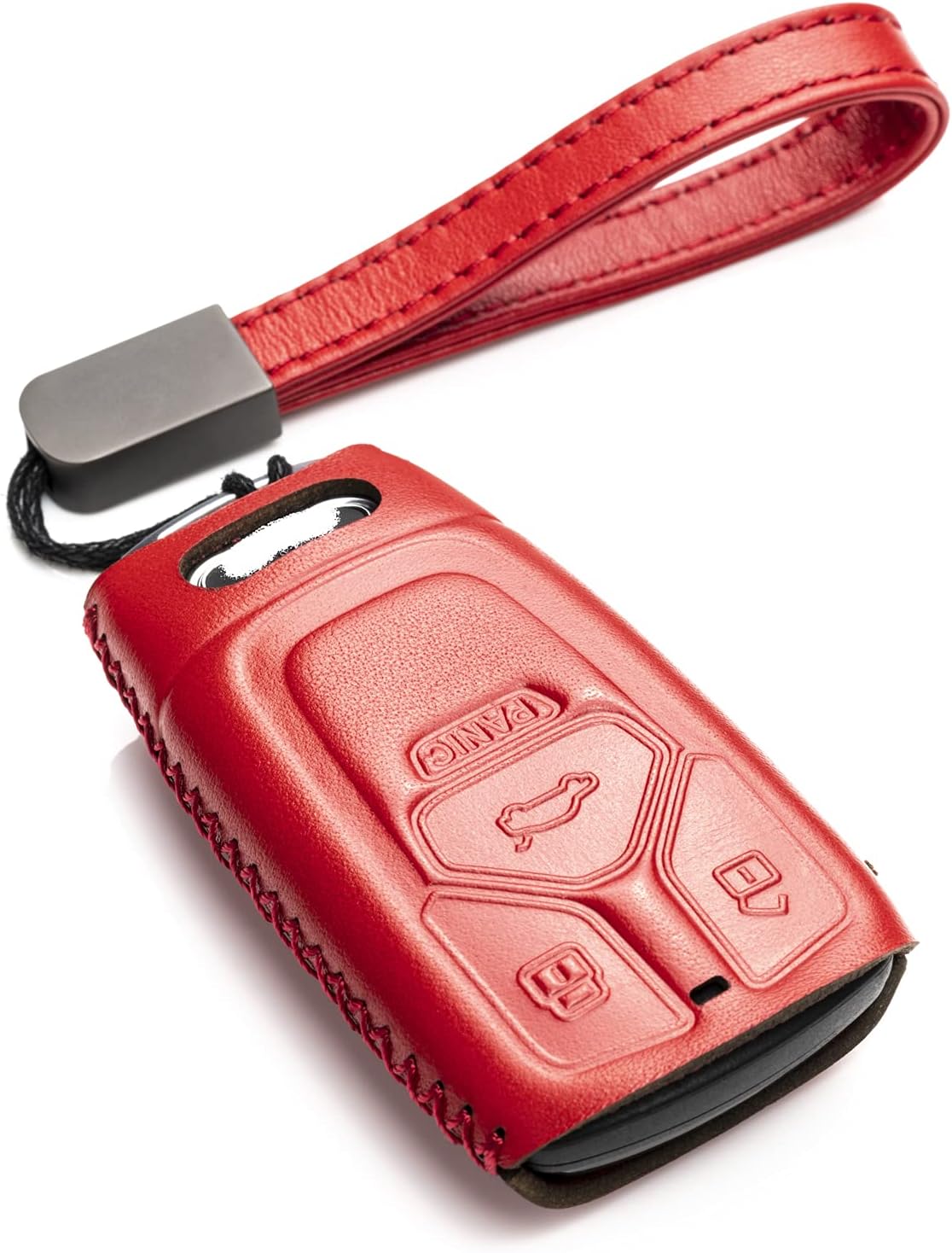 Amazon.com: Vitodeco Leather Smart Key Fob Case Compatible with Audi A4 ...
