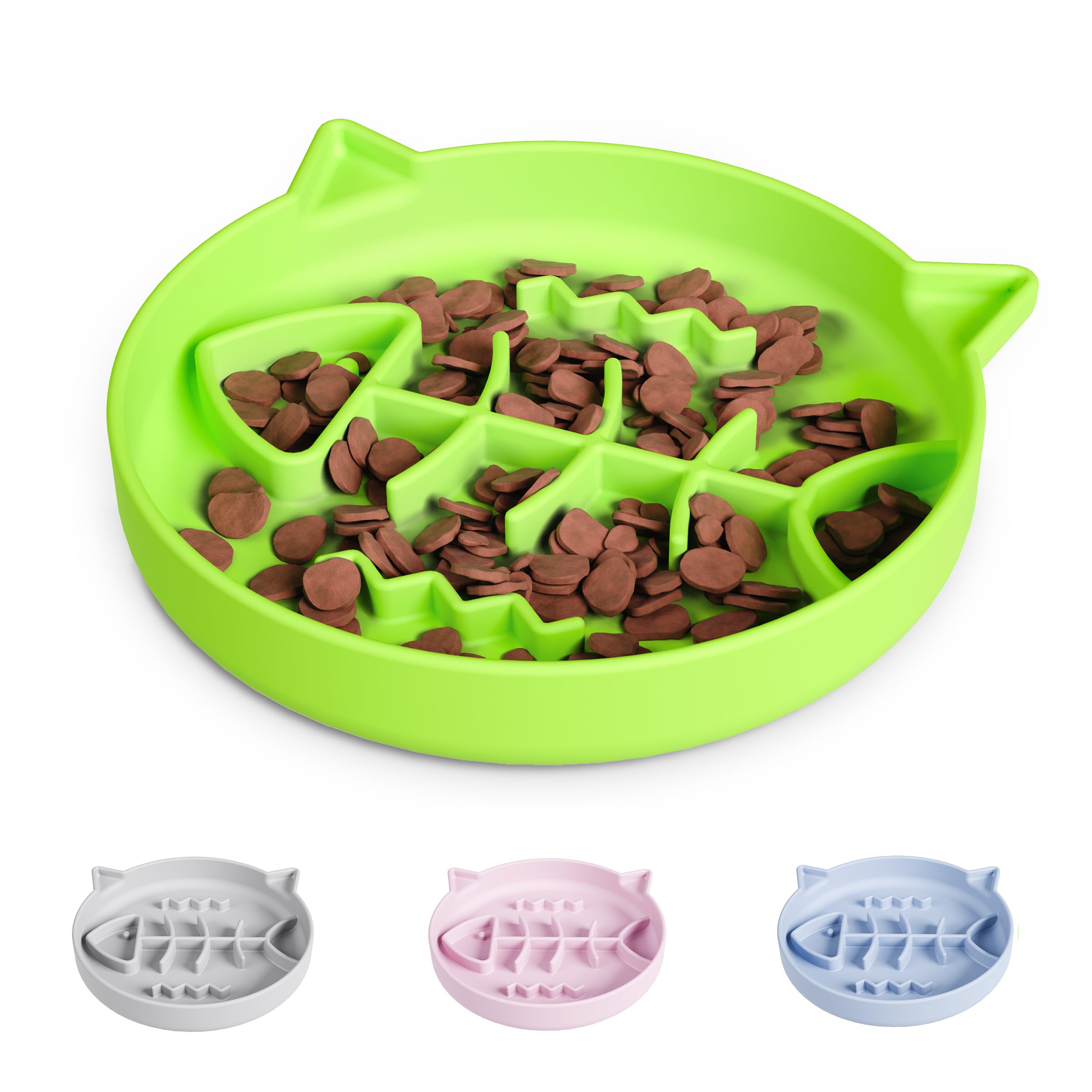 Amazon.com: Slowpaw Silicone Cat Slow Feeder,Slow Feeder Cat Bowl Wet ...