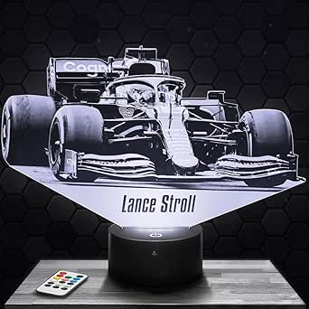 Bedside lamp, Formula 1 L. Stroll F1 Night Light 3D LED Illusion ...