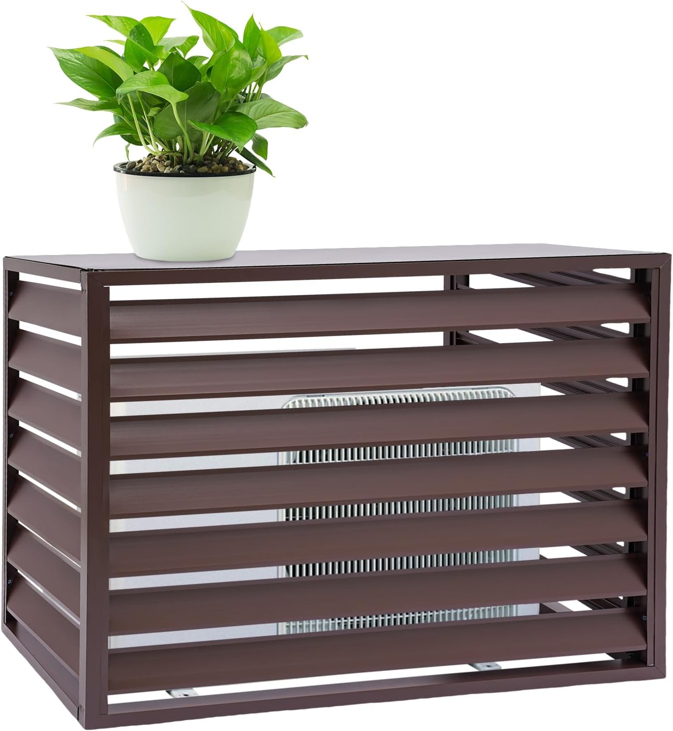 Amazon.com: Air Conditioner Fence, Aluminum Alloy AC Privacy Fence ...