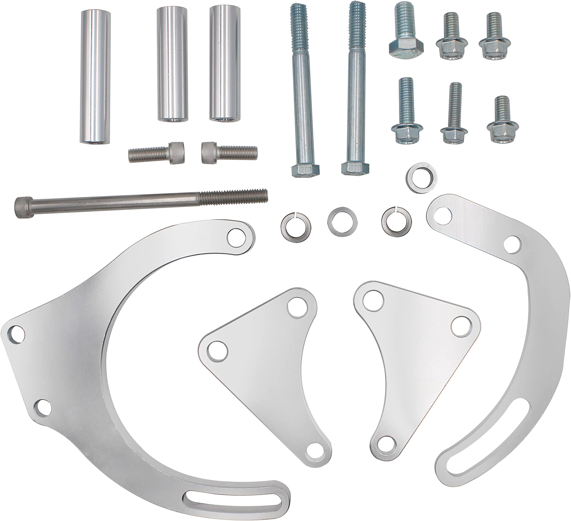 Amazon.com: ICT Billet BBC Power Steering Pump Bracket - Electric Water ...