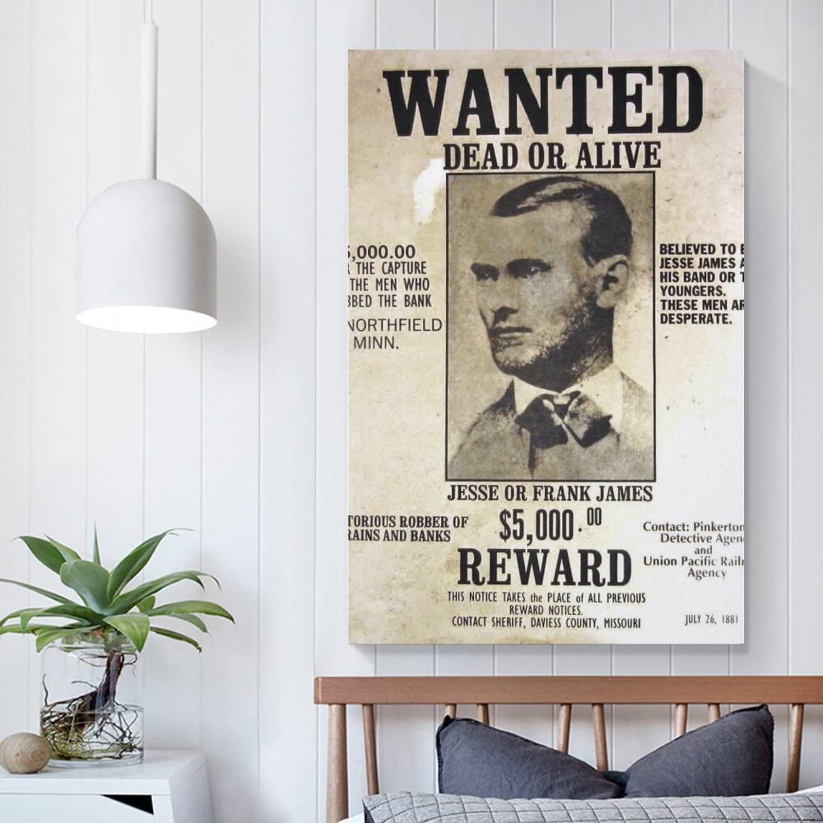Authentic Jesse James Wanted Poster