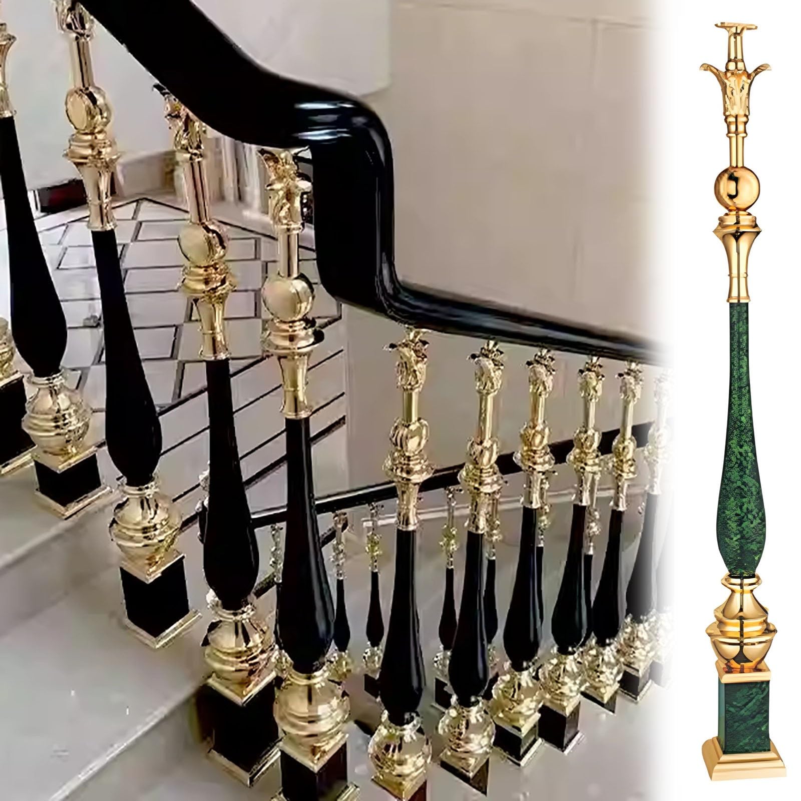 Snapklik.com : Metal Balusters Spindle For Stairway, Stair Railing ...