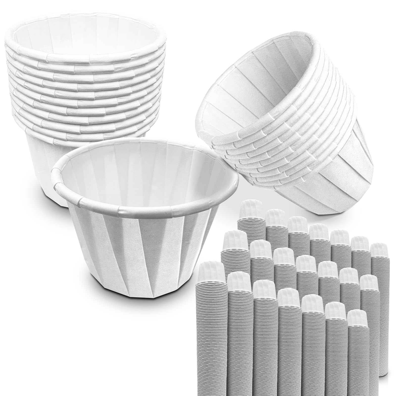 2500 Pack RE-GEN - Wax Paper Medicine Pot 28ml | Fluid Resistant to ...