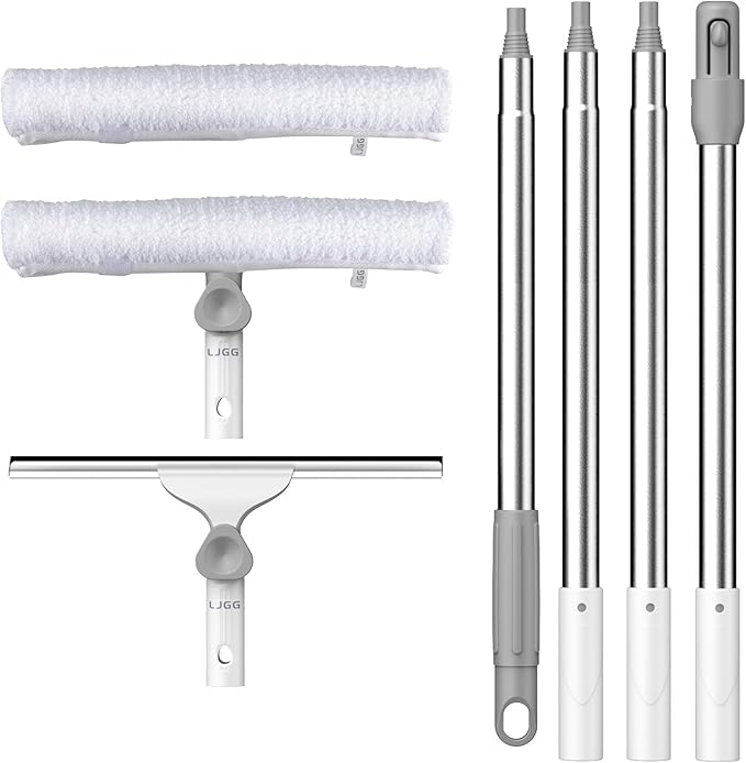 Amazon.com: Window Cleaning Squeegee Kit, 14" Silicone Blade and ...