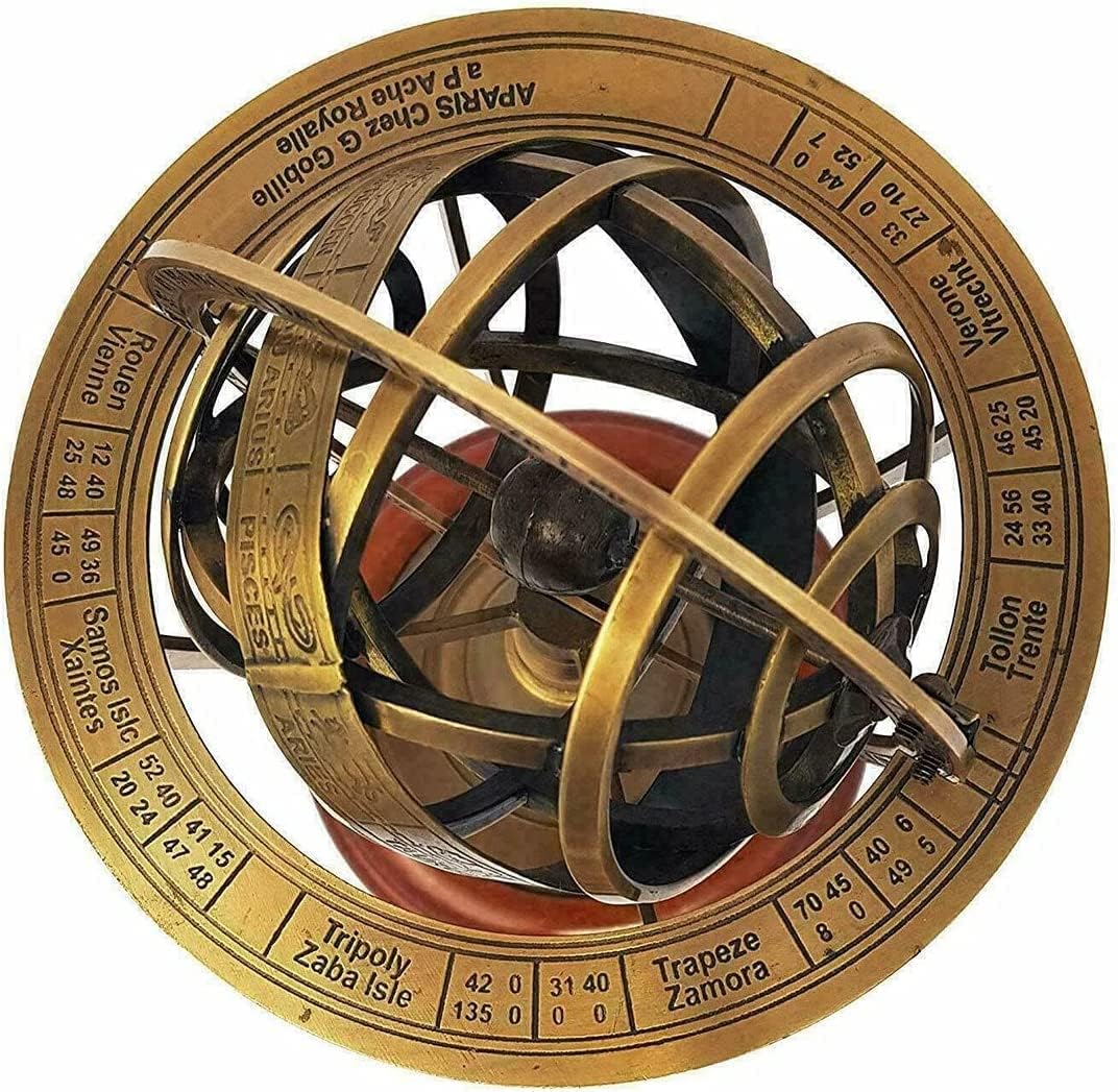 Amazon.com: FYNJREX Astronomical Brass Engraved Brass Tabletop ...
