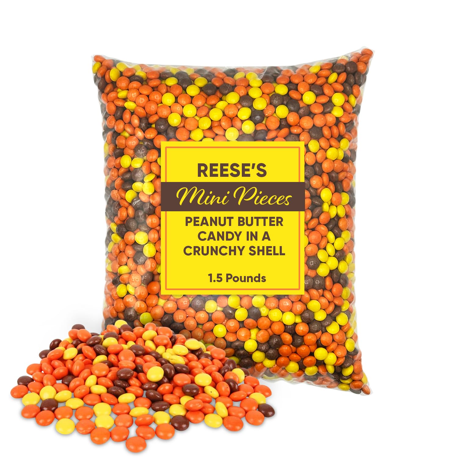 Amazon.com: Reeces Pieces Peanut Butter Candy in a Crunchy Shell 1.5 ...