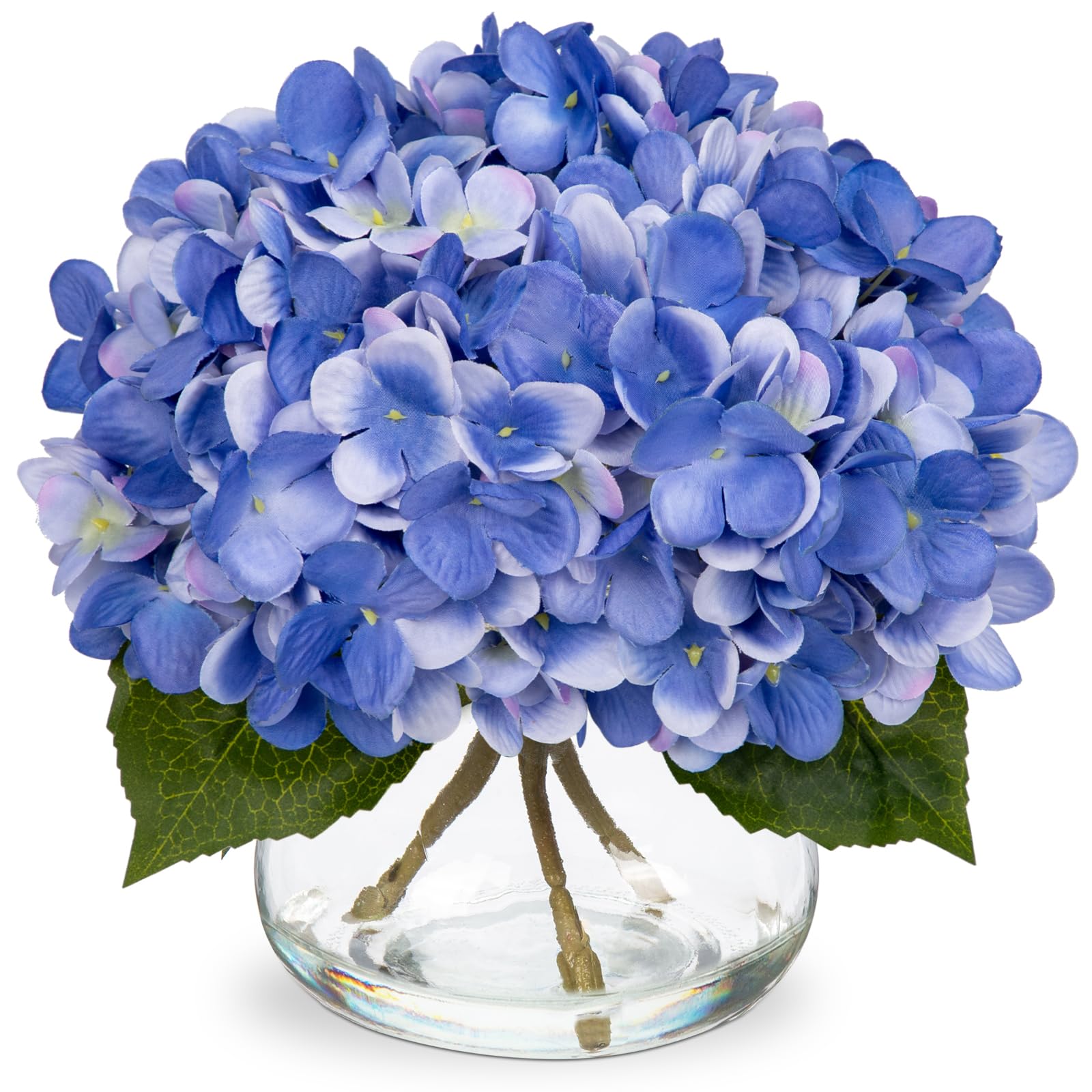 Artificial Hydrangea Flowers in Vase Real Touch Fake Hydrangea Flower ...