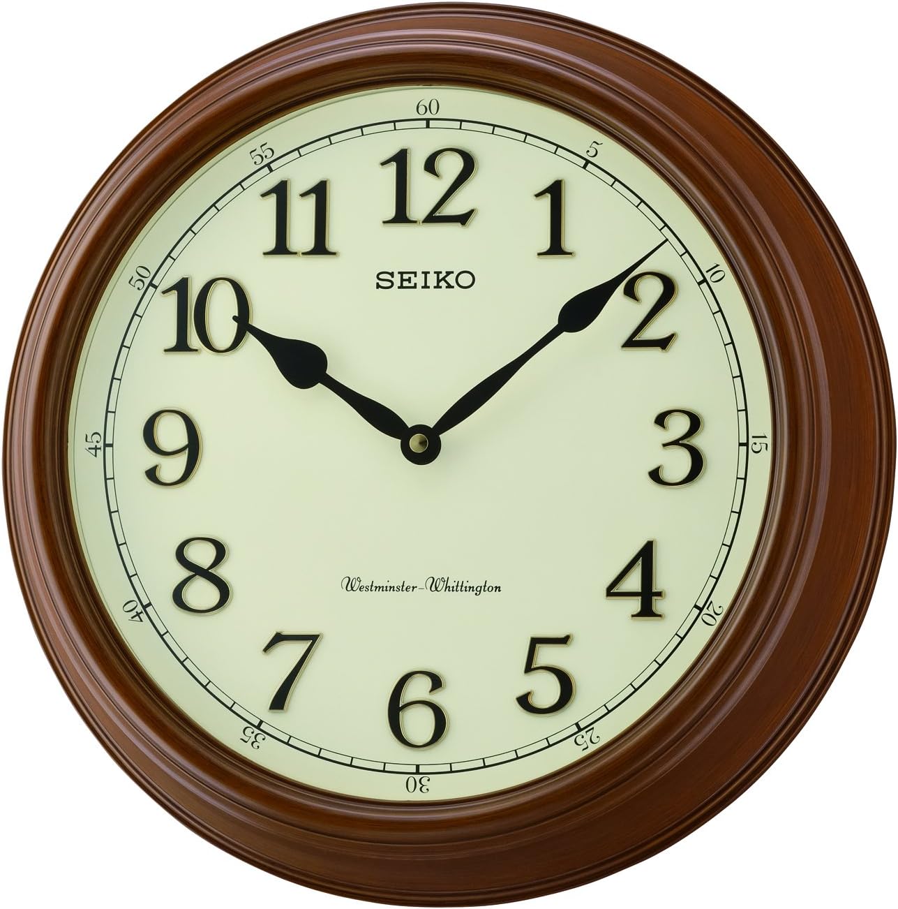 Seiko QXH107B Westminster/Whittington Dual Chime Wall Clock with ...