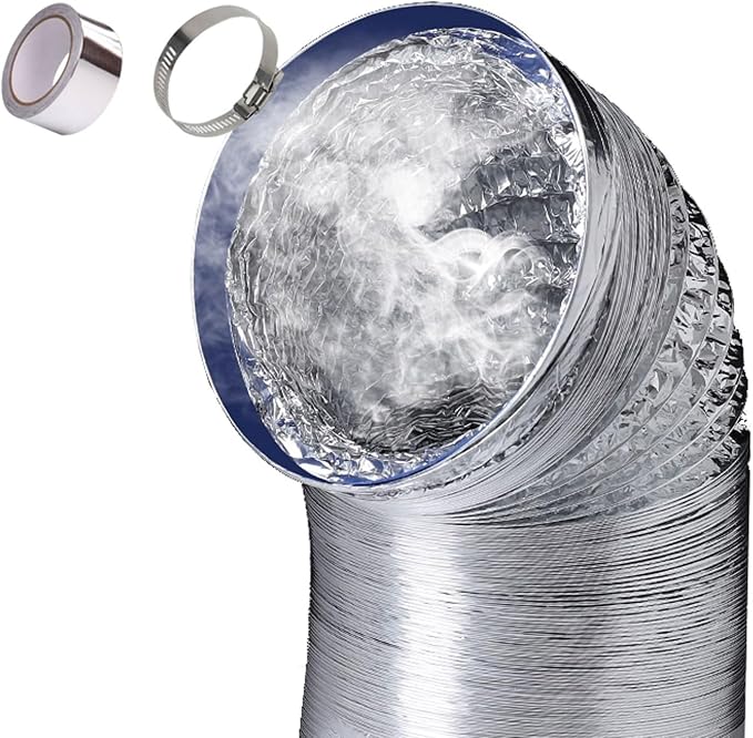 Amazon.com: Aluminum Foil Ducting Hose, Replacement Tumble Dryer Hose ...
