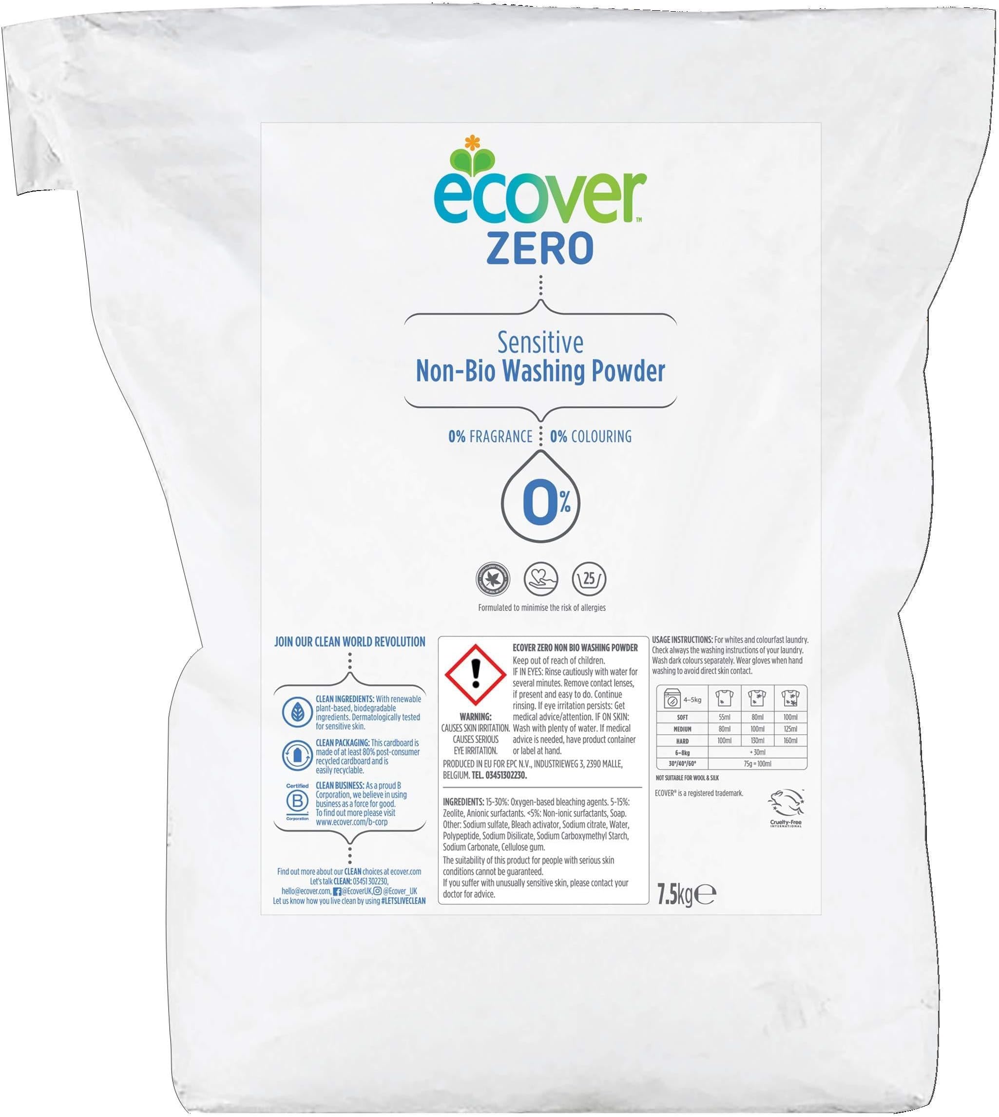 Surcare Non Bio Fragrance Free Laundry Powder 25 Washes 1.65kg : Amazon ...