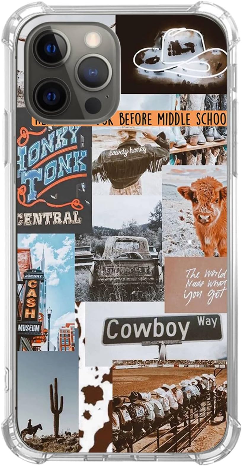 Amazon.com: Voisgufley Aesthetic Cowboy Cowgirl Western Country Case ...