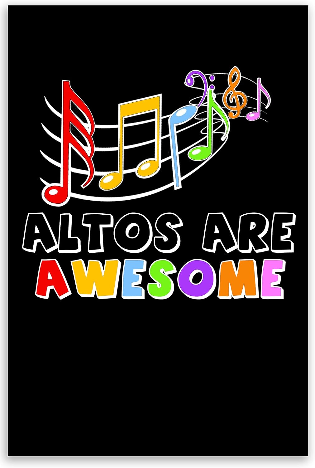 Amazon.com: Musician Wall Poster Colorful Altos are Awesome Musical ...