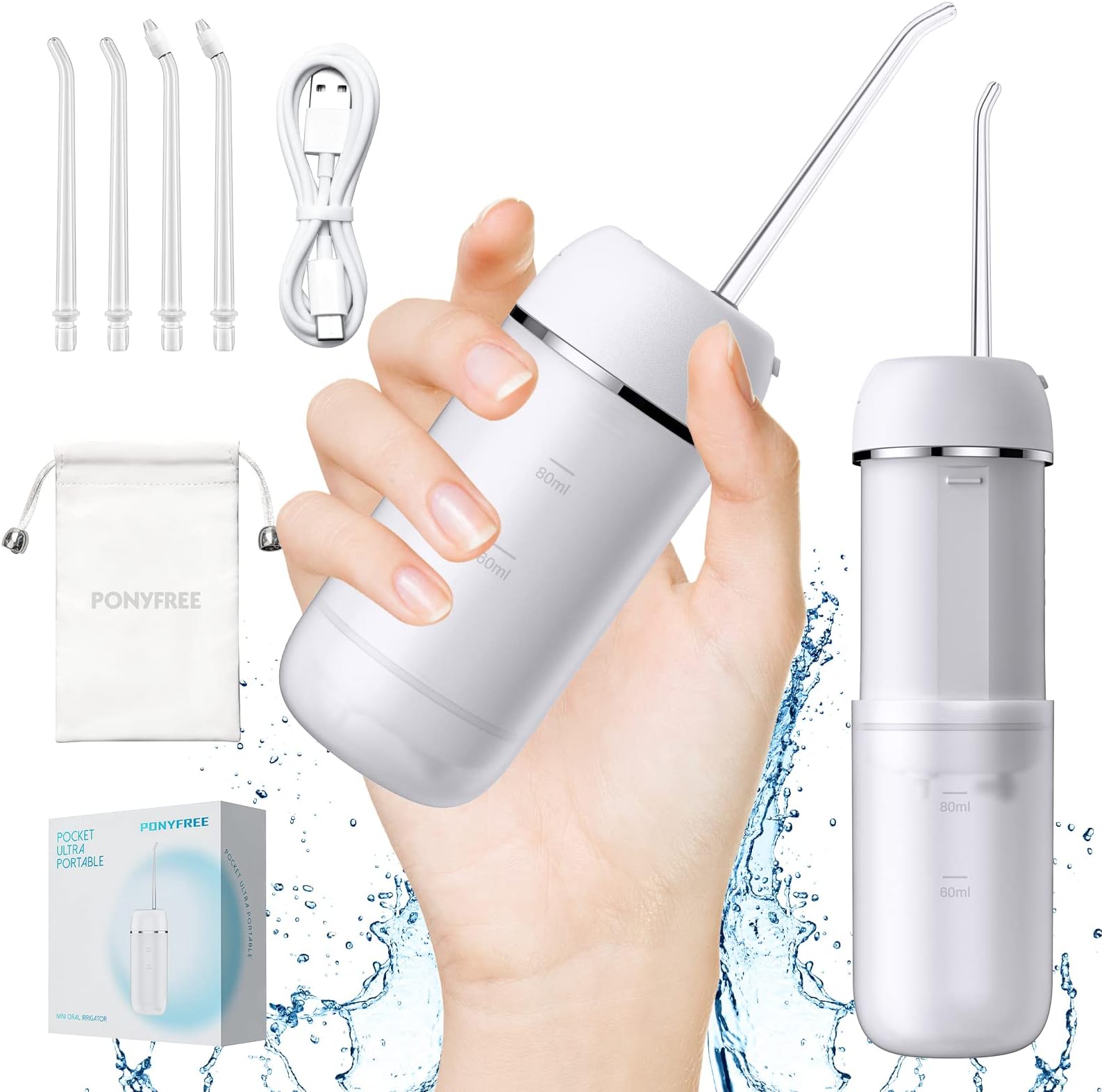 Amazon.com: bixdo Water Flosser Portable for Travel - Mini Water ...