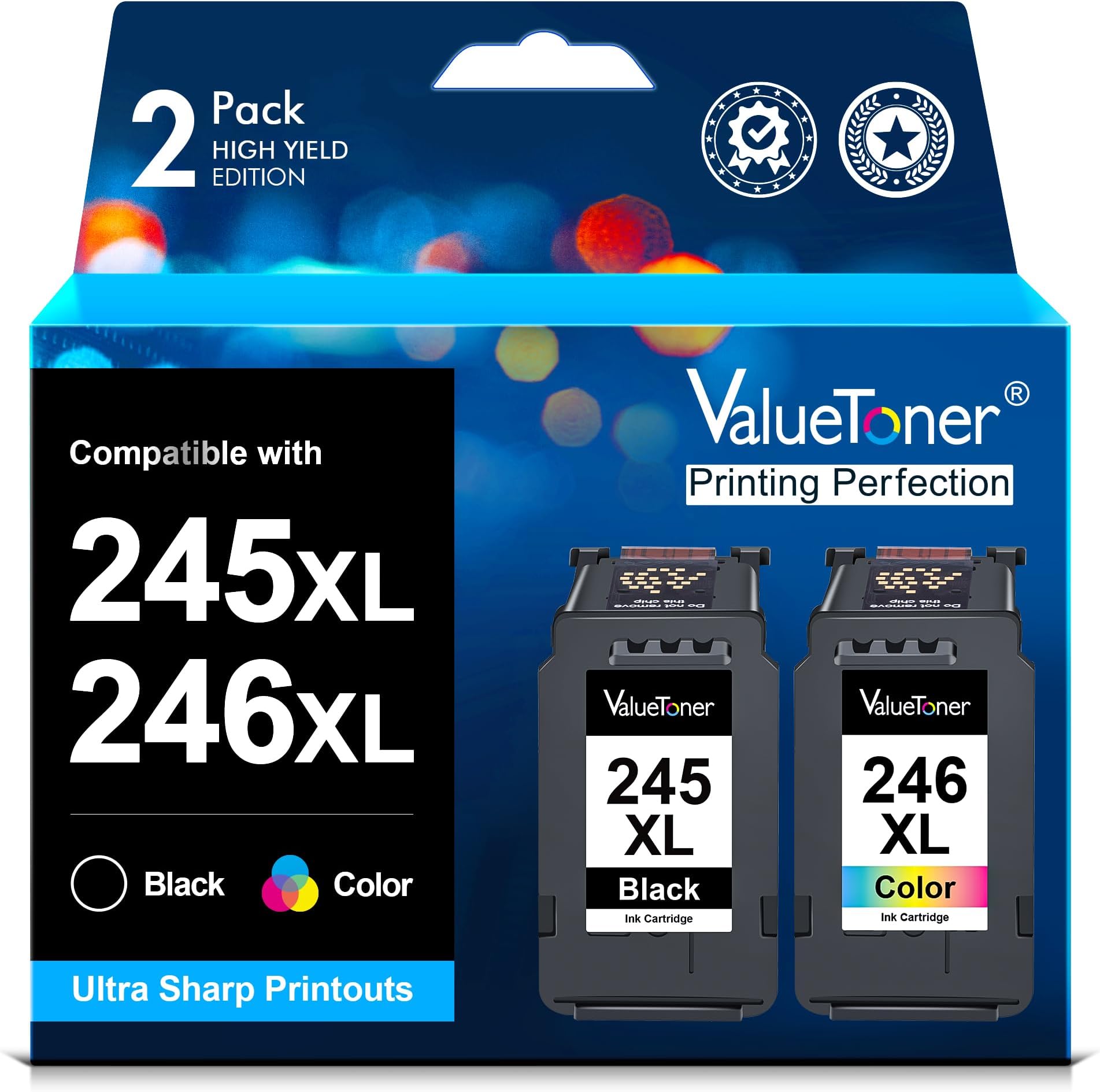 Amazon.com: LLAOLLAO Remaunfactured Ink Cartridge Replacement for Canon 245XL 246XL Combo Pack ...