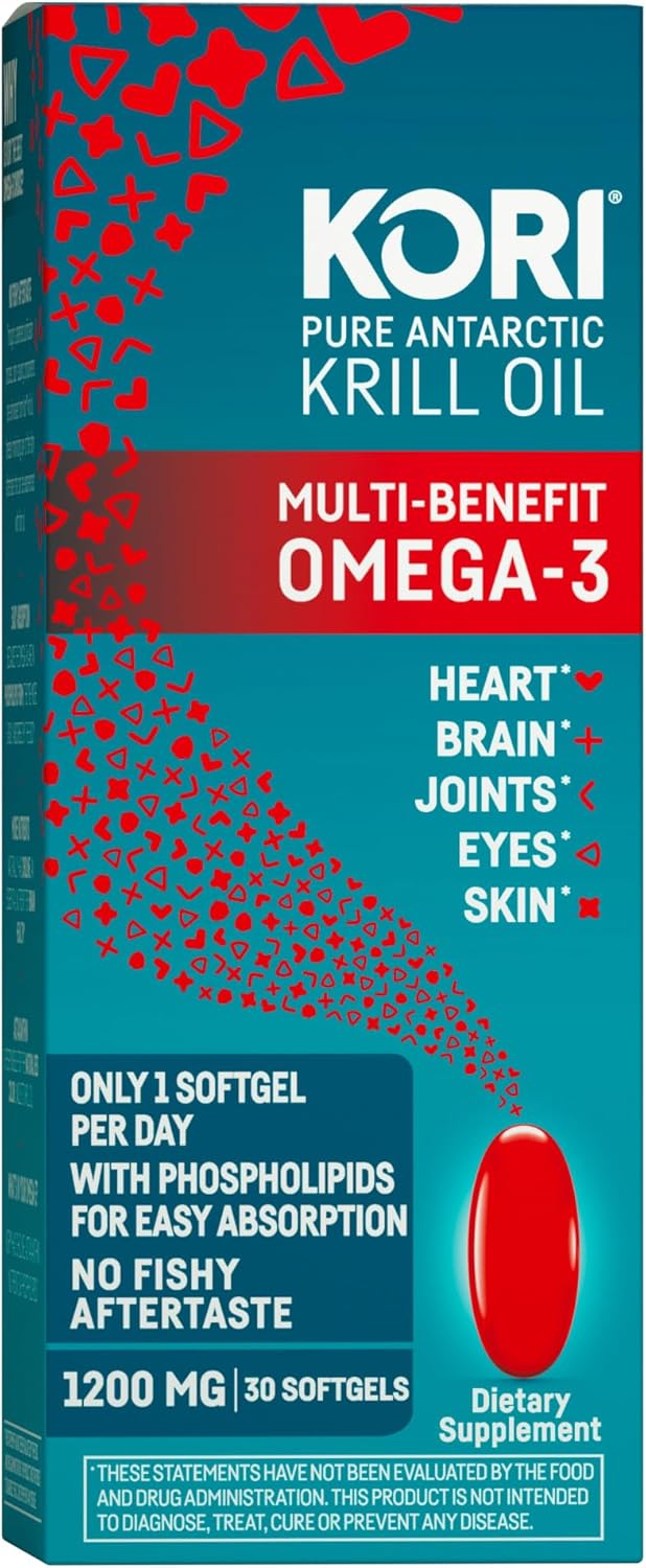 Amazon.com: Kori Krill Oil Omega 3 Supplement, Antarctic Krill Oil with ...