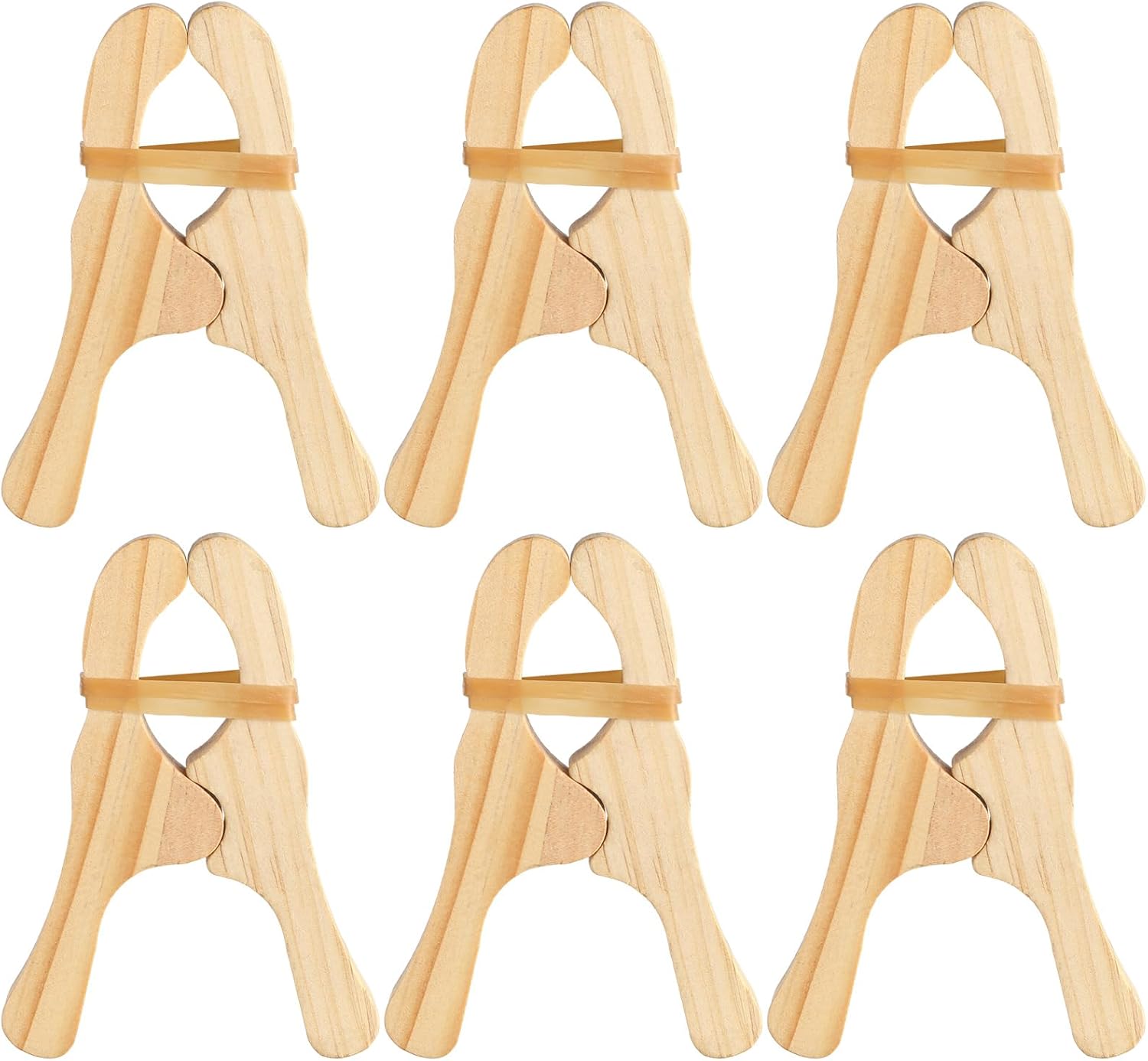 Amazon.com: Simgoing 6 Pcs Wooden Play Clips for Kids Montessori and ...