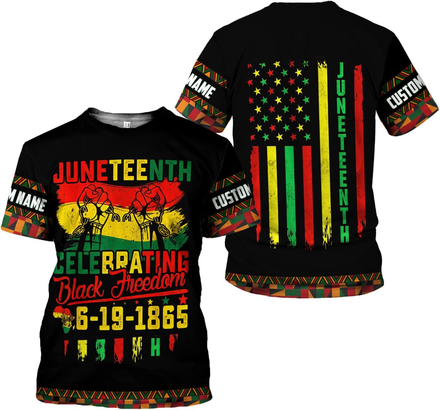 Amazon.com: TinoShop Personalized Juneteenth Shirt for Men Women ...