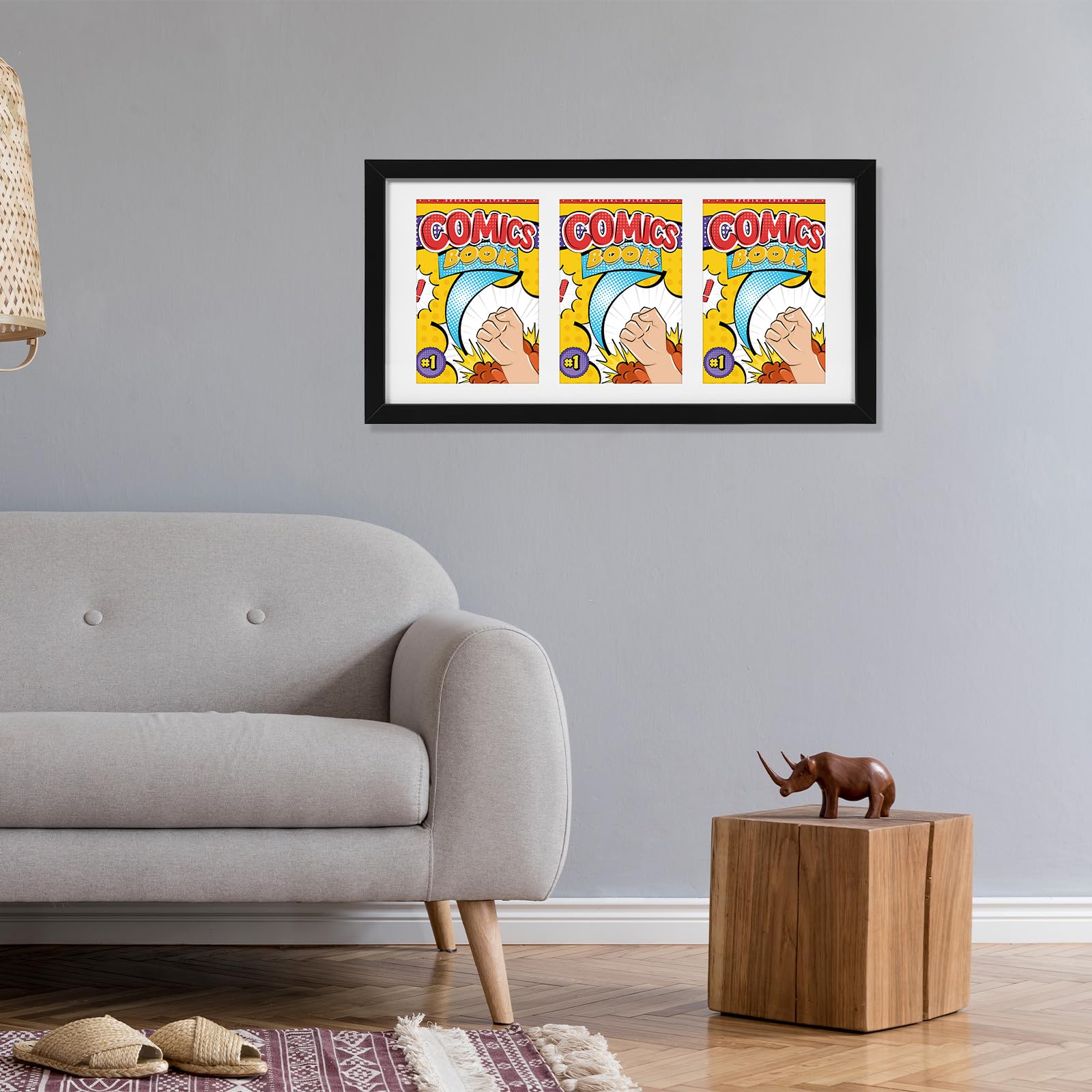 Snapklik.com : Soaoo Triple Comic Book Wall Frame