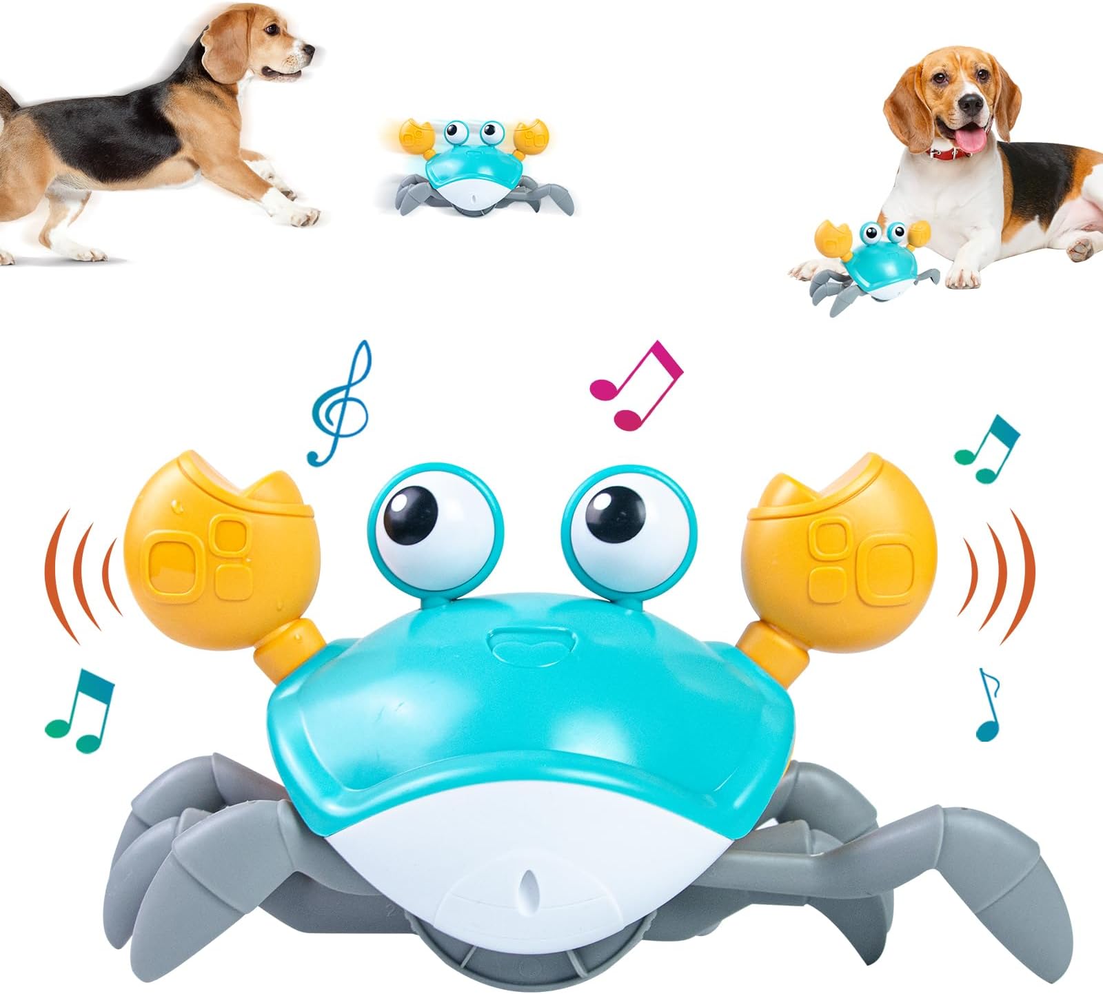 Pet Supplies : Crawling Crab Dog Toys,Escaping Crab Dog Toy with ...