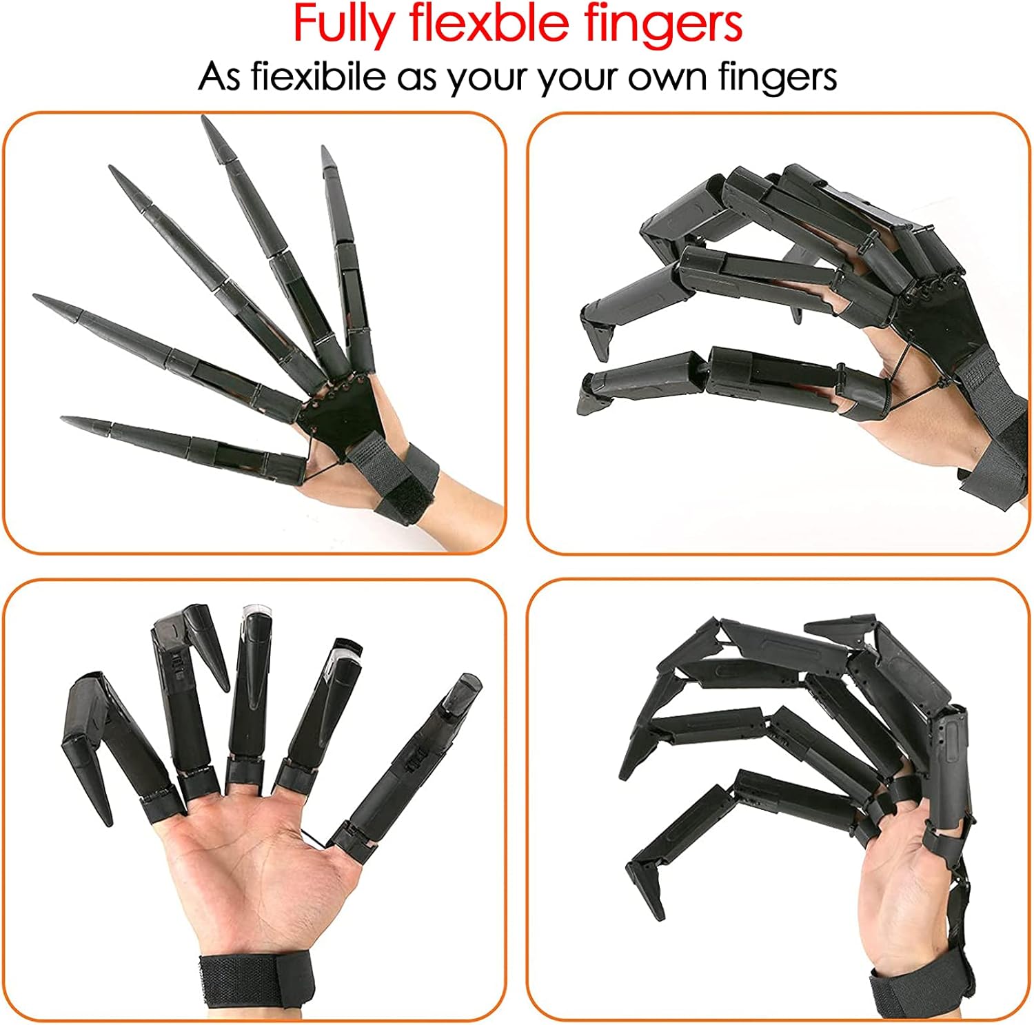 Buy Halloween Articulated Finger Extensions, 3D Printed Articulated ...