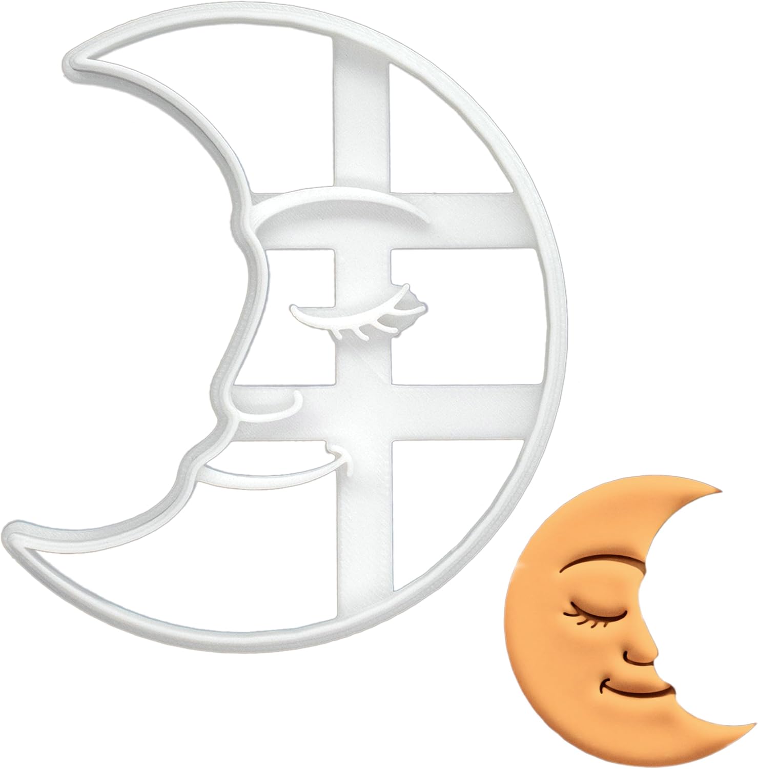 Amazon.com: BAKERLOGY Celestial Moon Cookie Cutter - Detailed Biscuit ...