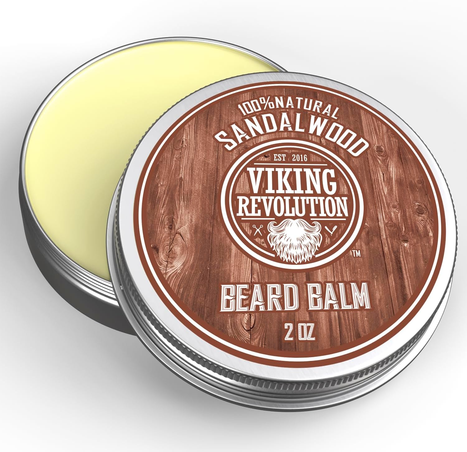 Beard Balm with Sandalwood Scent and Argan & Jojoba Oils- Styles ...