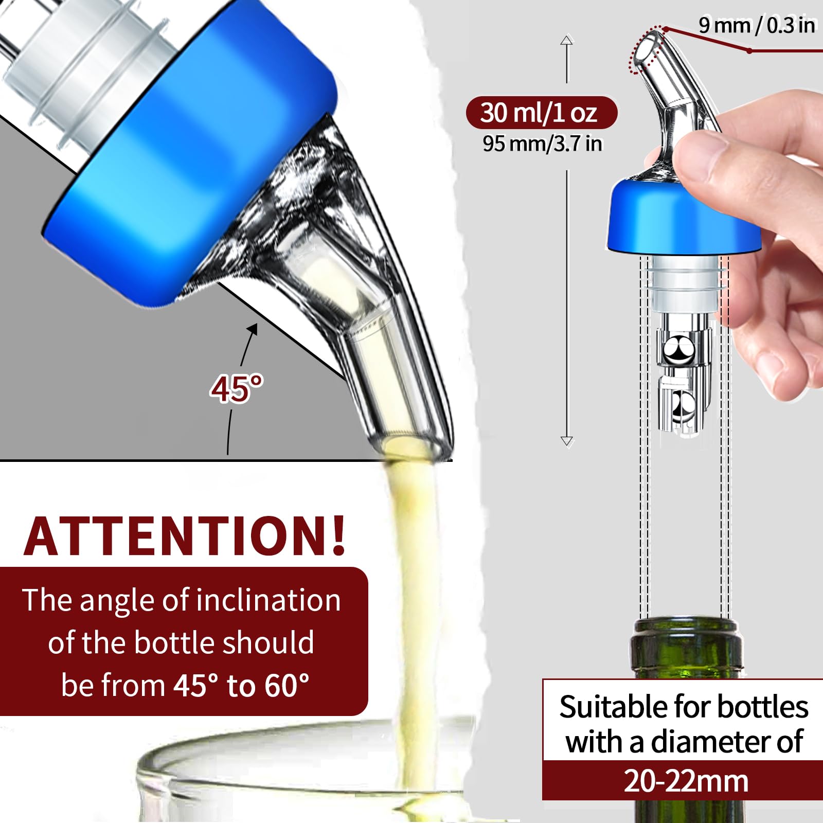 Snapklik.com : Automatic Measured Bottle Pourer - Quick Shot Spirit ...