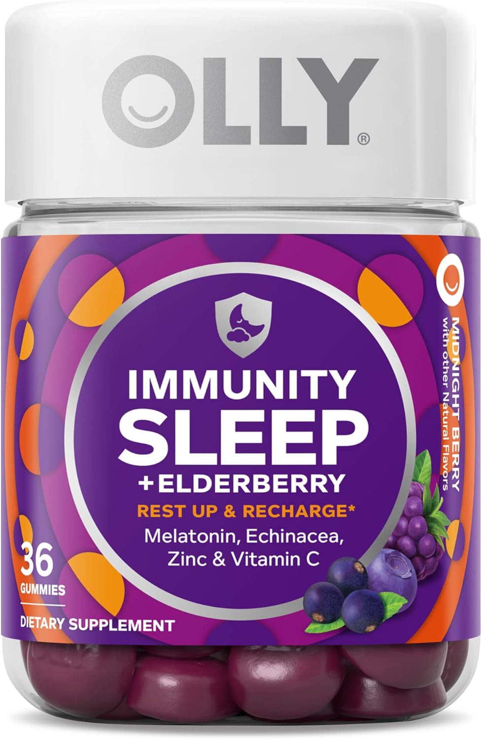 Amazon.com: OLLY Immunity Sleep + Elderberry Gummies - 36ct : Health ...