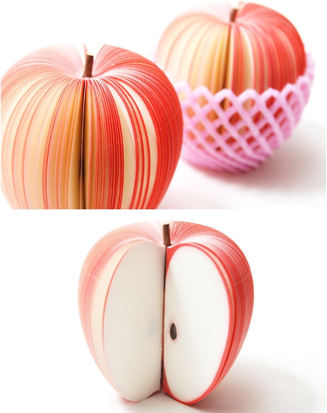 Note Paper Apple Post It Notes Sticky Notes pad Memo Sticky Fruit Shape ...