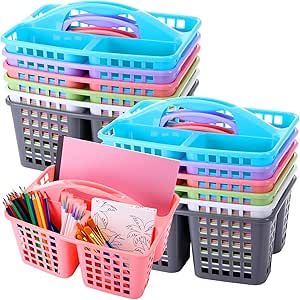 Amazon.com: CroBlissful 12 Pcs Classroom Caddy Organizer with Handle ...