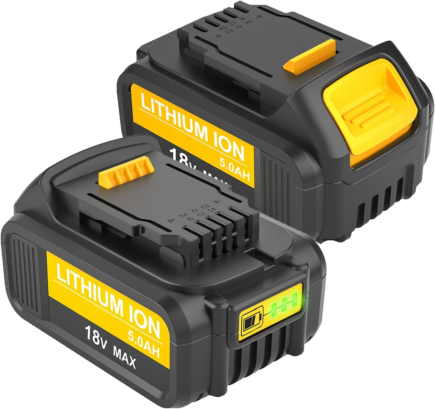 TECCPO 18V Batterie Rechargeable au Lithium-ION, 4.0Ah Batterie de ...